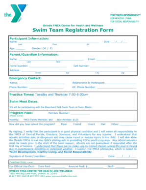 Fillable Online Swim Team Registration Form.pub (Read-Only) - YMCA Fax ...