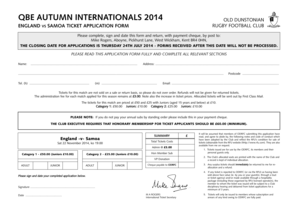 Fillable Online Investec Tkt Application-2 '08 - Pitchero Fax Email Print - pdfFiller
