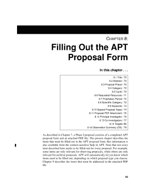Fillable Online ftp stsci Filling Out the APT Proposal Form - FTP ...