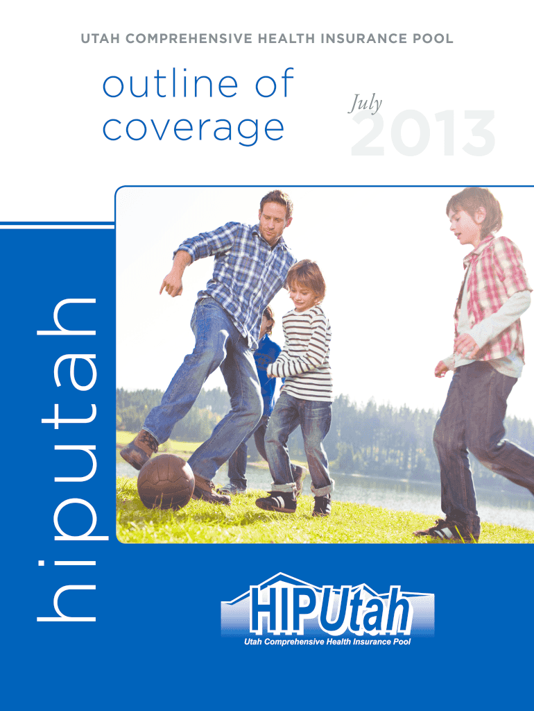 Fillable Online selecthealth Utah comprehensive health insurance pool ...