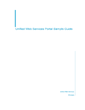 Fillable Online Unified Web Services Portal Sample Guide - Business ...