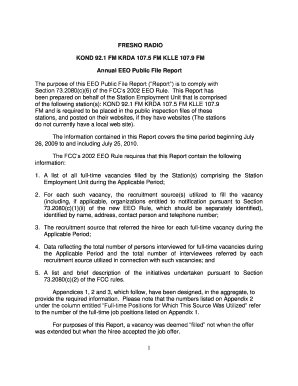 Fillable Online FRESNO RADIO Fax Email Print - pdfFiller