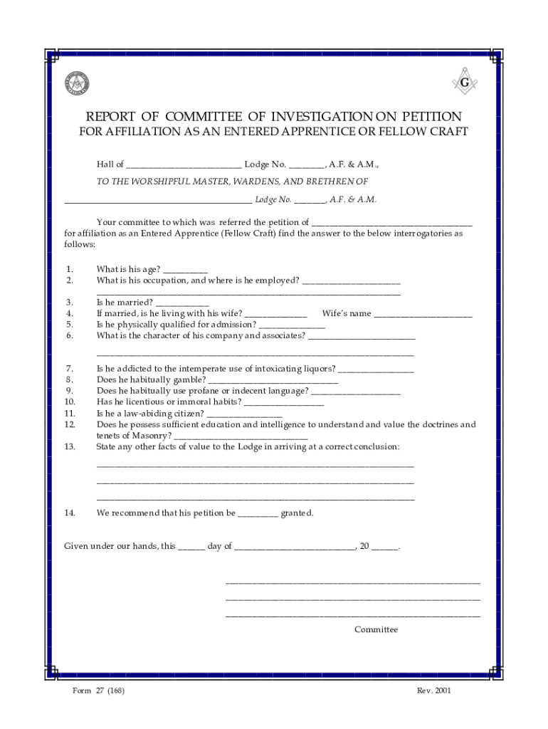 Fillable Online MASTER MASON III EXAMINATION - ANSWER SHEET Fax Email ...