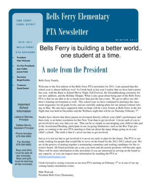 Fillable Online cobbk12 Bells Ferry Elementary - Cobb County School ...