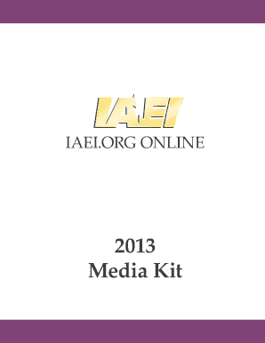 Fillable Online iaei 2013 Media Kit - IAEI Magazine - iaei Fax Email ...