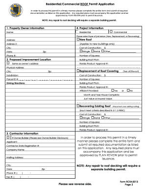 Fillable Online santarosa fl Summarized list of requirements for ...