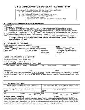 Fillable Online Planning to Host a J-1 Visiting Scholar? - International Student ... Fax Email ...