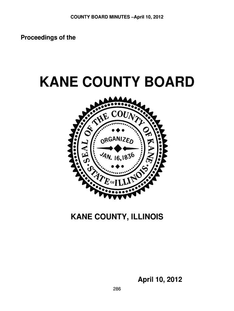 Fillable Online countyofkane KANE COUNTY BOARD Fax Email Print - pdfFiller
