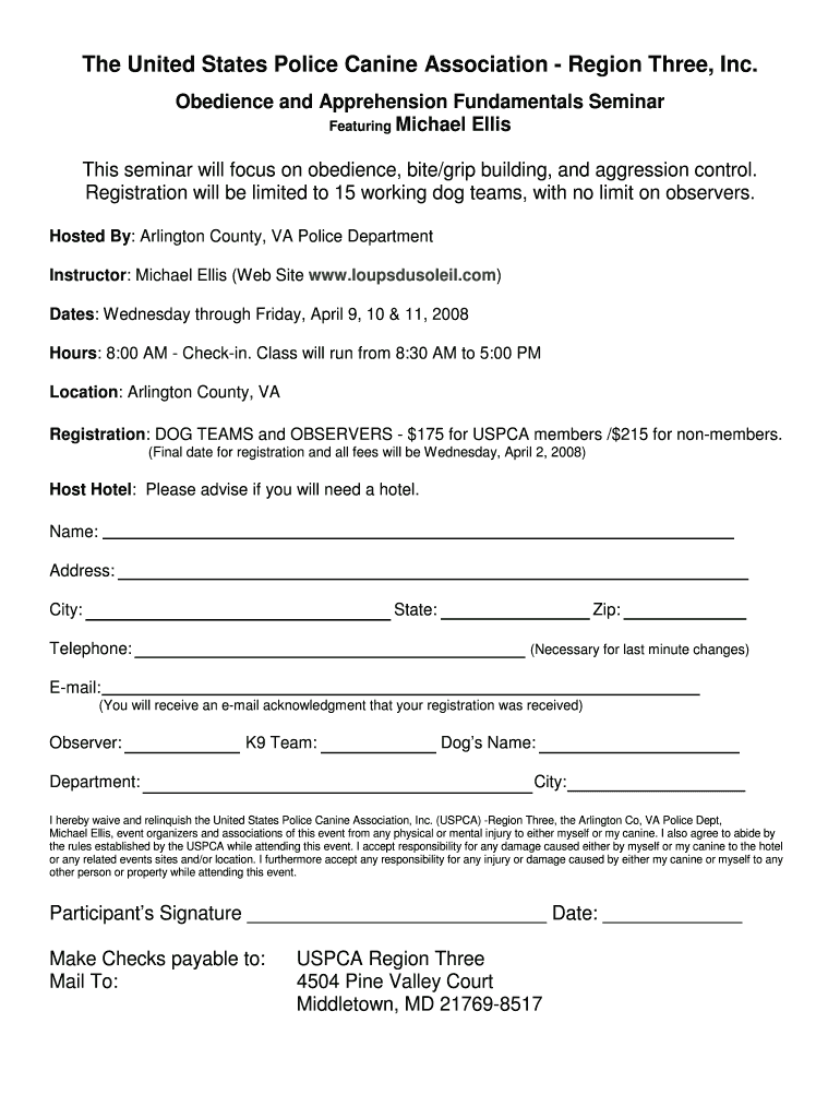 Fillable Online Download Registration Form - United States Police ...