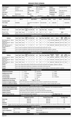 Fillable Online BROKER PRICE OPINION Fax Email Print - pdfFiller