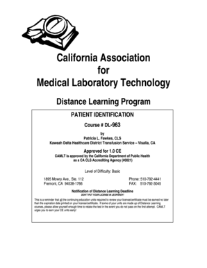 Fillable Online camlt Kaweah Delta Healthcare District Transfusion ...