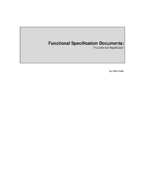 Fillable Online Functional Specification Documents: Fax Email Print ...