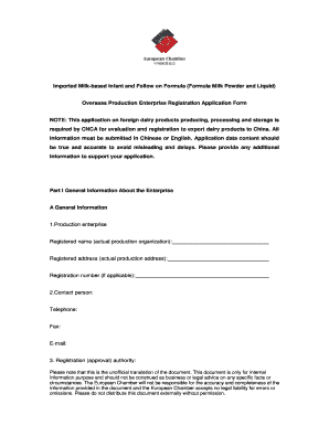 Fillable Online Imported Milk-based Infant and Follow on Formula ...