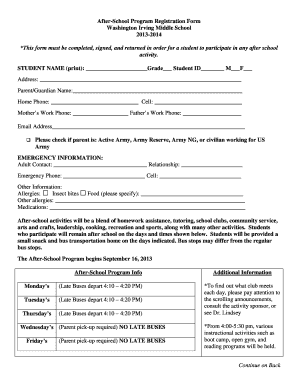 Fillable Online fcps blackboard cps form Fax Email Print - pdfFiller