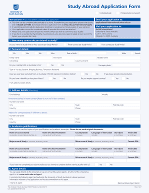 Fillable Online unisa edu Instructions (Please read before completing ...