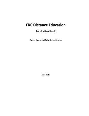 Fillable Online FRC Distance Education Fax Email Print - pdfFiller