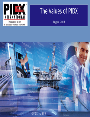 Fillable Online pidx The Values of PIDX - pidx Fax Email Print - pdfFiller