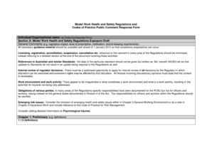 Fillable Online Public Comment Response Form - Home - Safe Work ...