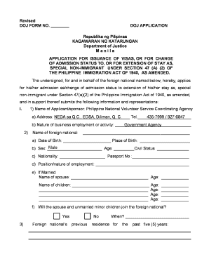 Fillable Online pnvsca gov Revised DOJ FORM NO. DOJ APPLICATION ...