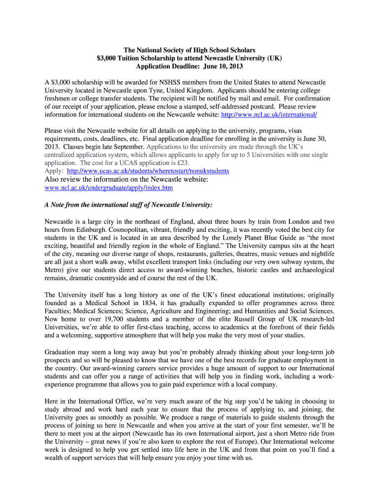 Fillable Online nshss Invitation Request Form - National Society of ...