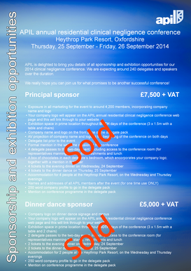 Fillable Online apil org APIL annual residential clinical negligence ...