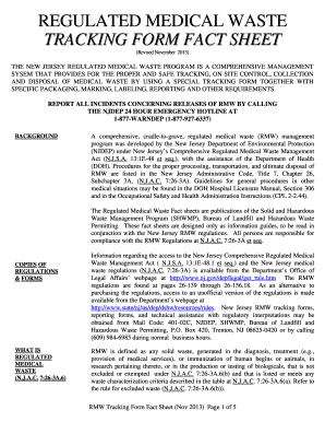 Nj Regulated Medical Waste - Fill Online, Printable, Fillable, Blank ...