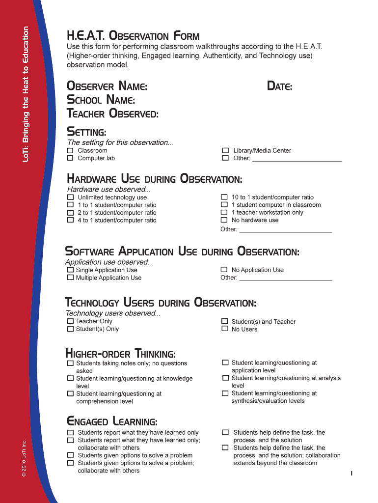 Fillable Online H.E.A.T. O FOrm Fax Email Print - pdfFiller