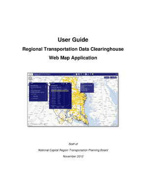 Fillable Online mwcog Item 6: User Guide, Regional Transportation Data ...