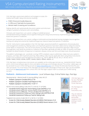 Fillable Online VS4 Computerized Rating Instruments Fax Email Print ...