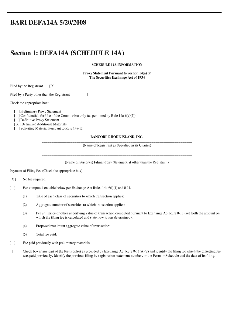 Fillable Online Section 1 DEFA14A (SCHEDULE 14A) Fax Email Print - pdfFiller