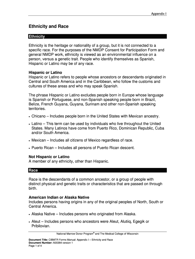 Fillable Online Ethnicity and Race Fax Email Print - pdfFiller