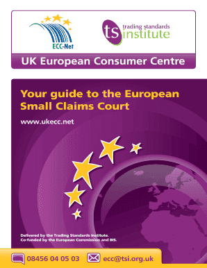 Fillable Online europe-consommateurs Small Claims Court Form. Small ...