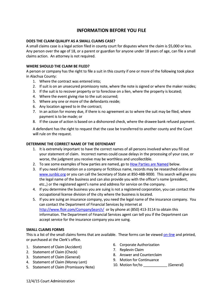 Fillable Online INFORMATION BEFORE YOU FILE Fax Email Print - pdfFiller