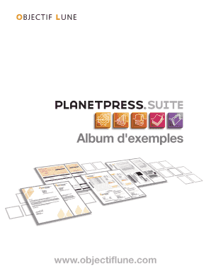 Fillable Online Album d'exemples - PlanetPress Suite - Objectif Lune ...