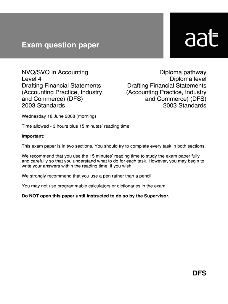Fillable Online Fillable Online Exam answer booklet - AAT Fax Email ...