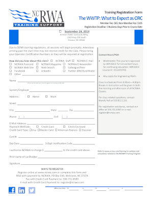 Fillable Online The WWTP: What to Expect as ORC Fax Email Print - pdfFiller