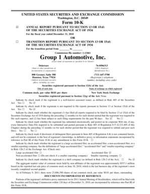 Fillable Online Group 1 Automotive, Inc. Fax Email Print - pdfFiller