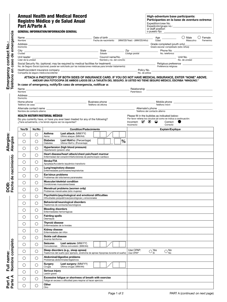 Fillable Online hoac-bsa Dear Staff Member: - Heart of America Council ...