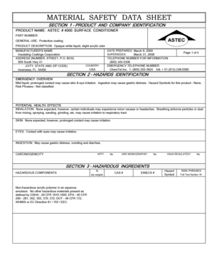 Fillable Online astec 4000 surface conditioner EU.xls Fax Email Print ...