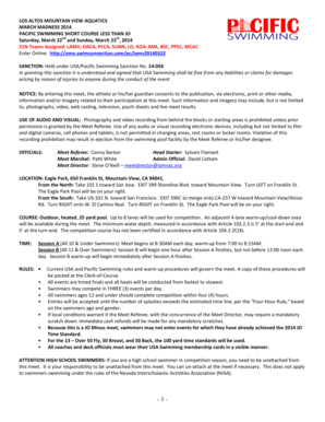 Fillable Online lamvac Meet Sheet - Los Altos Mountain View Aquatics ...