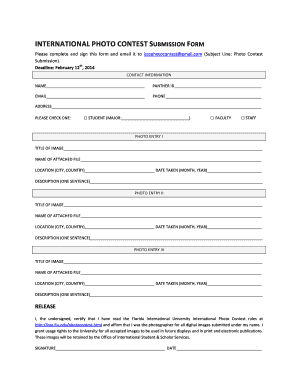 Fillable Online isss fiu INTERNATIONAL PHOTO CONTEST S FORM - isss fiu ...
