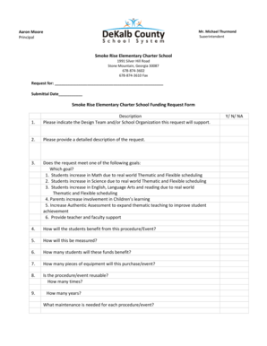 Fillable Online Funding Request Form - eSchoolView Fax Email Print ...