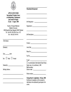 Fillable Online tm mahidol ac Download Registration Form - Faculty of ...