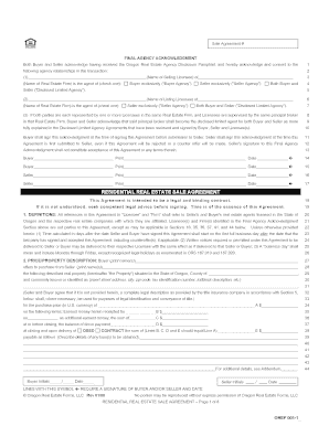 Fillable Online Residential real estate sale agreement - Discount ...