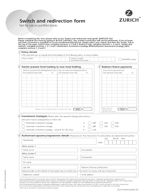 Fillable Online Switch and redirection form - St. James International Fax Email Print - pdfFiller