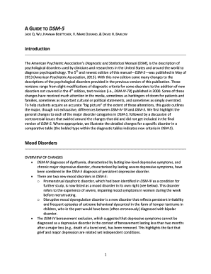 Fillable Online A GUIDE TO DSM-5 Fax Email Print - pdfFiller
