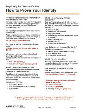 Fillable Online How to Prove Your Identity Fax Email Print - pdfFiller