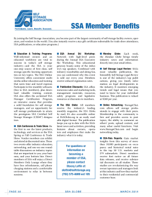 Fillable Online ssaglobe SSA Member Benefits - SSA Globe Fax Email ...