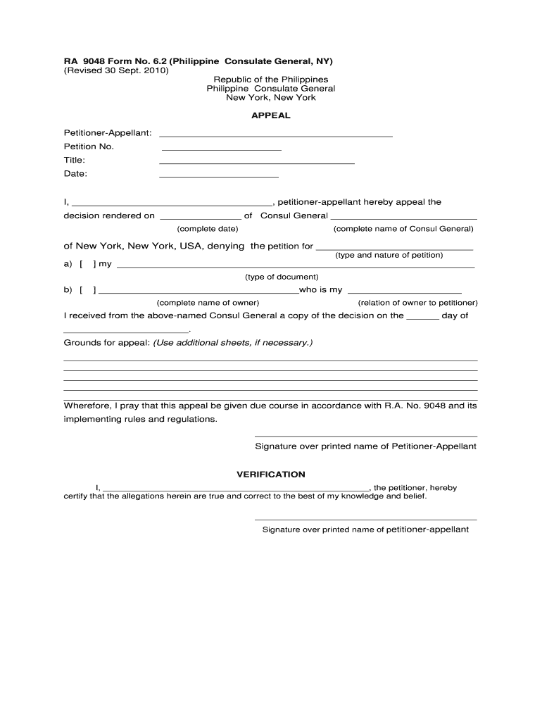 Fillable Online I, , petitioner-appellant hereby appeal the Fax Email Print - pdfFiller