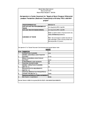 Fillable Online open tender checklist - Bharat Heavy Electricals Limited Fax Email Print - pdfFiller